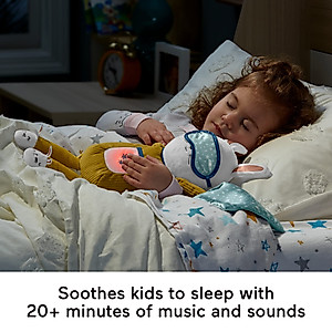 Fisher-Price Sound Machine Hoppy Dreams Soother & Sleep Trainer Plush Musical Toy with Lights & Sounds for Toddlers