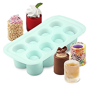 Wilton Round Shot Glass Silicone Mold, 8-Cavity