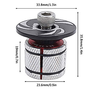 Headset Screw, 2 Colors Durable Aluminium Alloy Expansion Screw, for Mountain Bike Folding Bike Road Bike Bike(Black)