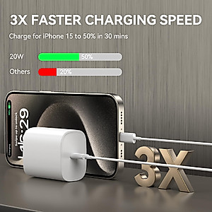 i Phone 15 Charger Fast Charging, iPad Charger 10 FT Long USB C to C Charging Cable Cord with 20W iPhone Fast Charger Block for iPhone 15/15 pro/15 pro max/15 Plus, iPad Pro11/12.9/air 5/4, Samsung