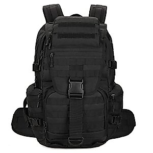 KXBUNQD 50L Military Tactical Backpack Hiking Waterproof Backpack Large Military Pack 3 Day Assault Pack Molle Bag Rucksack