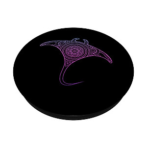 Scuba Diving Freediving Manta Ray Spirit Shark Ocean design PopSockets Swappable PopGrip