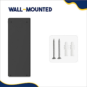 Tilt-Out Trash Can Cabinet with 2 Garbage Cans - Waste Storage Solution for Kitchen and Garage | Tilt Out Trash Can Cabinet | Garbage Can Cabinet | kitchen Garbage Can Holder (Black, 2 Buckets)