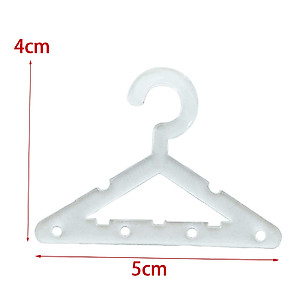 with No Base Acrylic Mini Coat Hanger Rack Earring Hanger for Retail Store Desktop, Clear