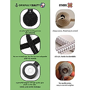 Magnetic Curtain Tiebacks - Modern Unique Upgraded Design 2023 Elegant Twisted Polyester Rope with Strong Magnets Decorative Holdbacks for Window Drapes & Curtains ORXFULY (Black, 2) (ck-041)