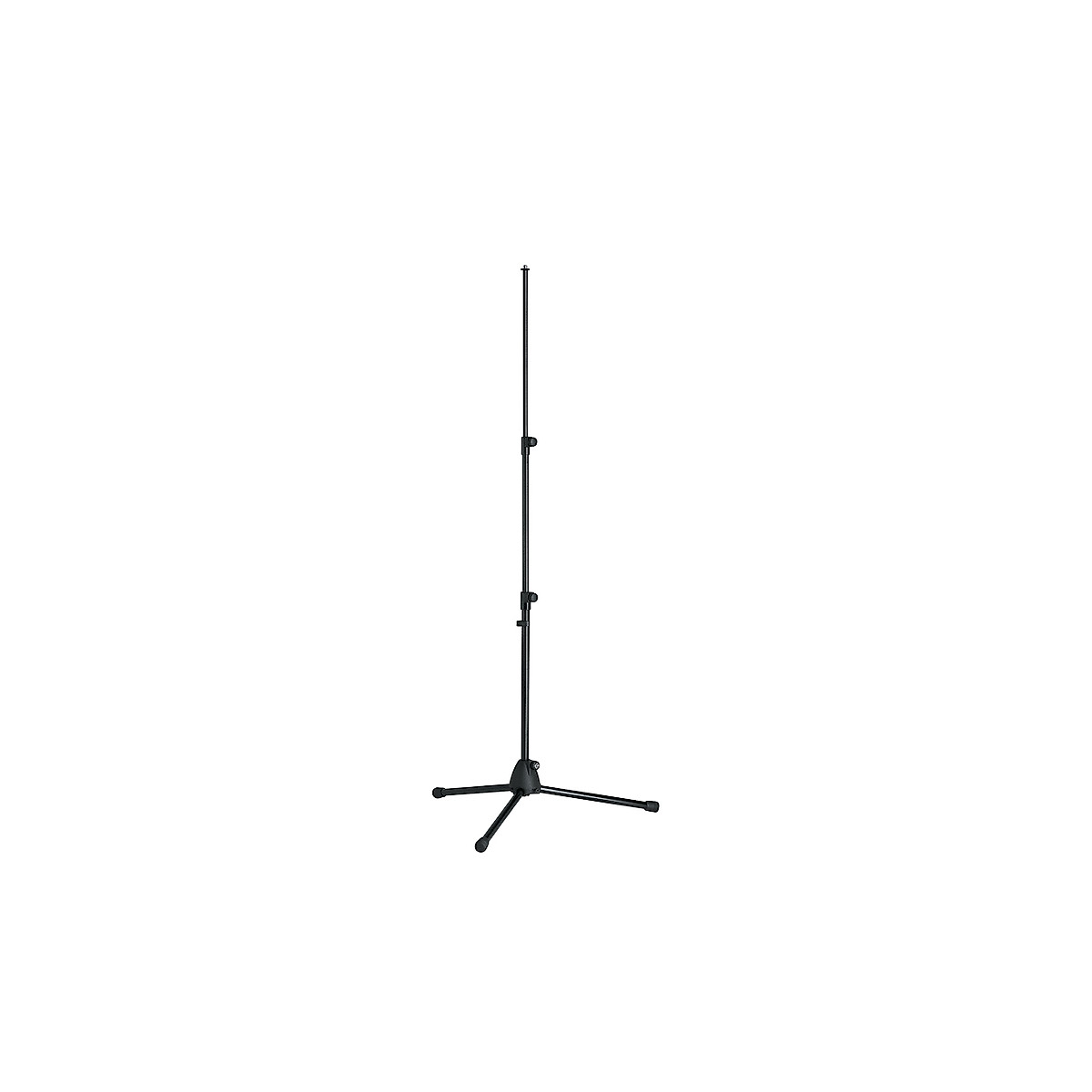 K&M König & Meyer 19900.500.55 Tripod Microphone Stand | Lightweight Base | Sturdy Folding Legs | Adjustable Height Clutch Up To 58” | Storage/Travel Compact Design | Pro Grade | German Made | Black