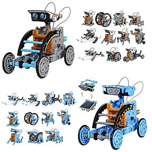 Bundle - 2 items: Sillbird STEM 12-in-1 Education Solar Robot Toys -190 Pieces DIY Building Science Experiment Kit for Kids Aged 8-10 and Older