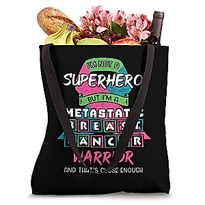 Breast Cancer Pink Awareness Ribbon Metastatic Warrior Tote Bag