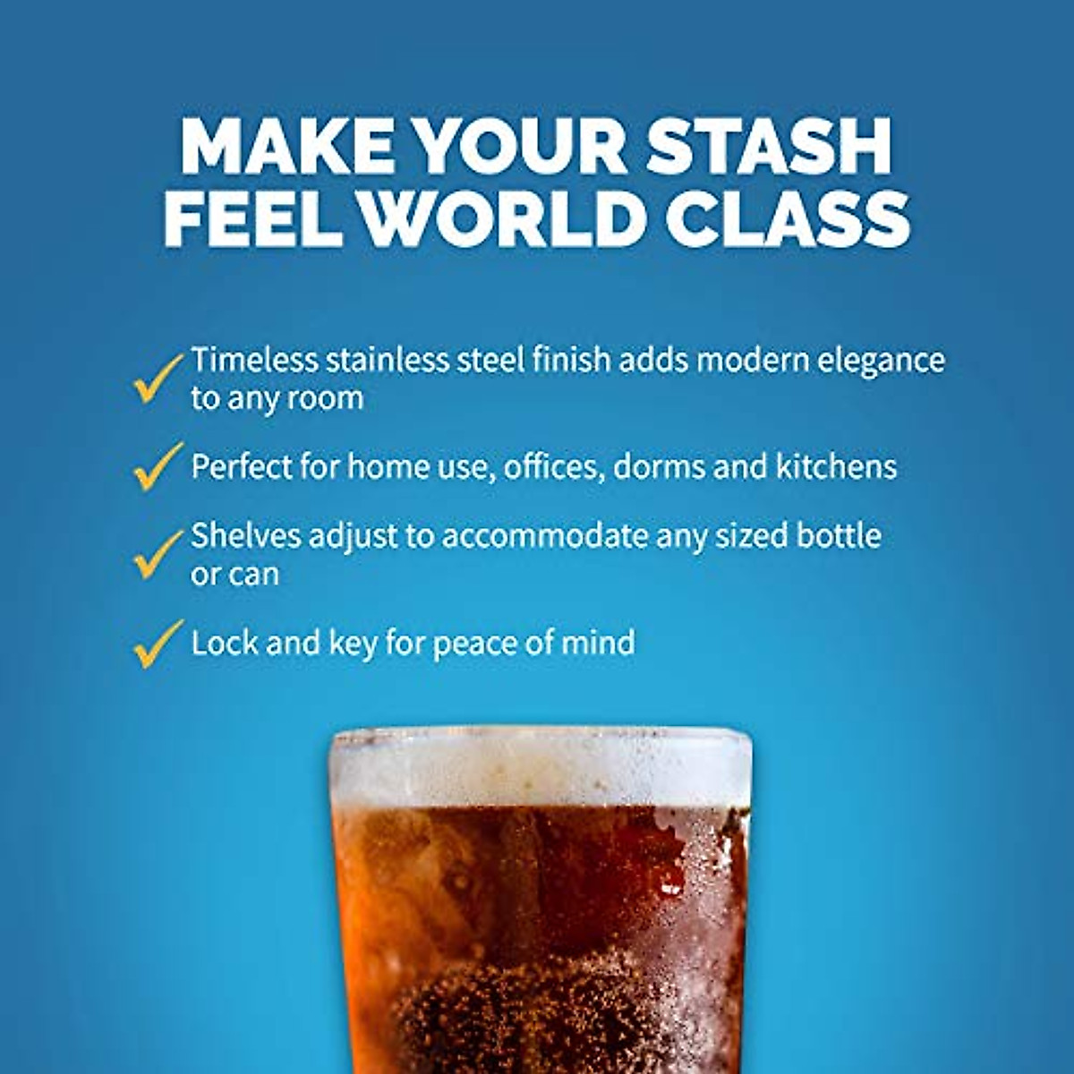 NewAir Beverage Refrigerator Cooler with 90 Can Capacity - Mini Bar Beer Fridge with Right Hinge Glass Door - Cools to 34F - AB-850B - Black