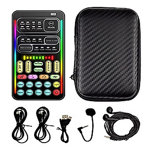 Portable Voice Changer, Handheld Microphone Voice Changer with Sound Multifunctional Effects Machine Voice Disguiser Mini Voice Changer Device for Mobile Phone PC Laptops PS4 Xbox One Games