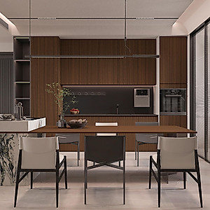 BAYYA Brown Wood Grain Contact Paper Waterproof Peel and Stick Wallpaper Walnut Look Furniture Sticker for Kitchen Cabinet Table Door Floor Shelf Drawer Liner Self-Adhesive Vinyl Film Wall Covering