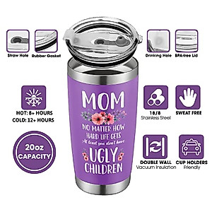 UMACVN Gifts For Mom from Daughters, Son, Husband - Mom Gifts, Mother Gifts - Mothers Day Gifts, Birthday Gifts for Mom - Gift for Mom, Mom Gift Ideas - 20 Oz Stainless Steel Tumbler