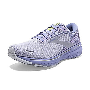 Brooks Women's Ghost 14 Neutral Running Shoe - Lilac/Purple/Lime - 12 Medium