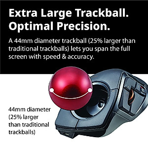 ELECOM Wired/Wireless/Bluetooth Finger-Operated Trackball Mouse & Wired Japanese Layout Keyboard with Built-in Optical Trackball Mouse & Scroll Wheel