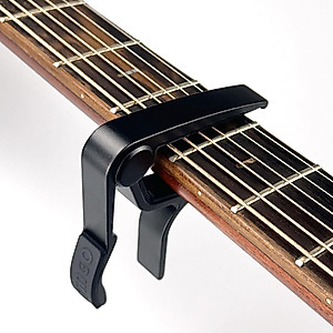 WINGO Guitar Capo for Acoustic and Electric Guitars with 5 Picks for Free, Black.