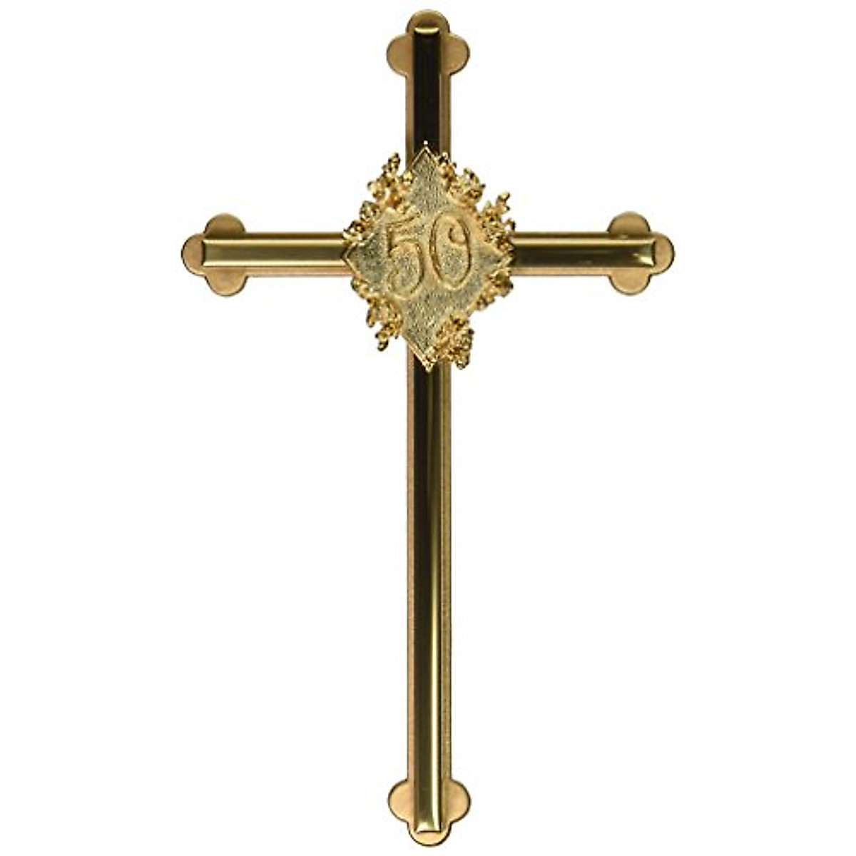 Cathedral Art Wall Cross, for Parents, Grandparents, 8-Inches, Gold Plated, by Abbey & CA Gift