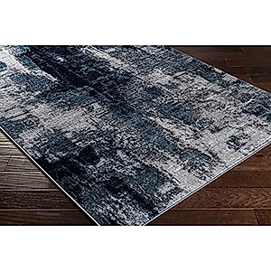 Artistic Weavers Houda Modern Abstract Area Rug, 7'10" x 10'3", Navy/Aqua