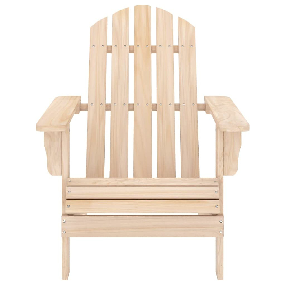 Tidyard Patio Adirondack Chair Solid Fir Wood Outdoor Fire Pit Chair Wooden Garden Armchair for Porch Pool Lawn Deck Backyard Balcony Outdoor