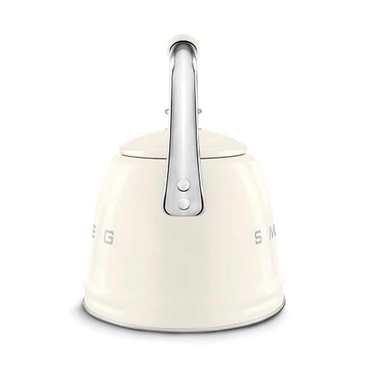 SMEG Retro Stovetop Whistling Kettle – 2.4Q (Cream)