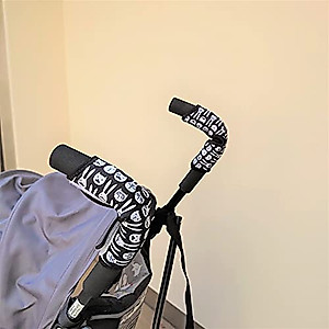 Baby Stroller Handle Covers Grip Covers Handlebar Sleeve Covers Protect Grip Buggy Prams Joggers Handlebar Gloves Shopping cart bar Imported from Japan(Rabbit-Mini Size)