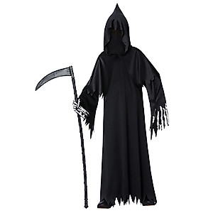 Spirit Halloween Kids Grim Reaper Deluxe Costume| Kids Halloween Costumes | Deluxe Halloween Costumes - S