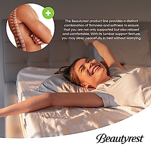 Beautyrest BR800 11.5 inch Twin Mattress - Hybrid Mattress with Cooling Gel Memory Foam and Pocketed Coils - Motion Separation and Temperature Control - Medium Feel - Twin Size Mattress Only