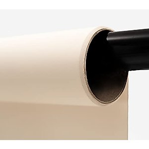 Kate Seamless Paper Backdrop for Photography Beige Cream Photo Backdrop Paper (53''x32.8' Ivorine)