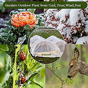 Plant Covers Freeze Protection,10.5Ftx33Ft 0.85oz Frost Blankets for Outdoor Plants Floating Row Cover for Vegetables-Protect Plants from Cold Frost