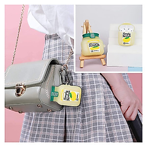 Compatible with Airpods 2&1 Case, 3D Silicone Lemon Funny Cute Cartoon Shockproof Protective Cases Cover Skin Shell for Girls Boys Kids Teens Women Men Pods 1&2