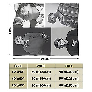Throw Blanket Kim Taehyung Soft Fleece Blanket for Bed Sofa Couch Office Travelling Lightweight Soft Flannel Blankets for Home …