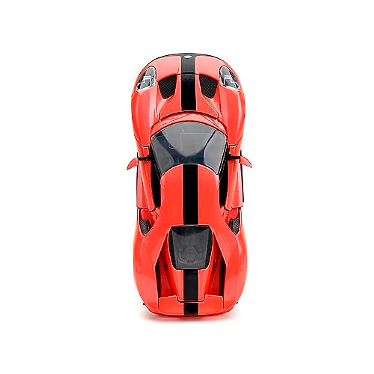 2017 GT Light Red Metallic with Black Stripe Pink Slips Series 1/24 Diecast Model Car by Jada 34657