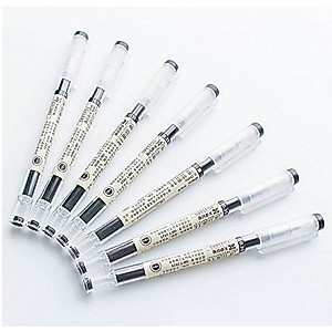 Gel ink Pen 0.35mm Black Liquid Ink Rollerball Pens Quick Drying fine point Pens Ballpoint Maker Pen Premium School Office student Exam Writing Stationery Supply 12 Pcs/Set (Black)