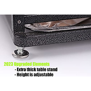 Bird Playground, Playstand for Small to Large Birds with Collapsible Metal Frame, Heavy Duty Quick-Install No Tool Request, 4 Standing Perch, 2 ladders and 2 Bird Cups