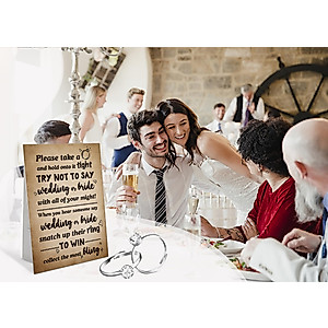 Don't say Bride or Wedding Game, Put a Ring on It Bridal Shower Game with 50 Fake Rings, Bridal Shower Decorations, Bachelorette Hens Party Game, Wedding Shower Supplies - 03