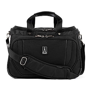 Travelpro Crew Versapack Underseat Carry-on Deluxe Travel Tote Bag, Men and Women, Jet Black, 17-Inch