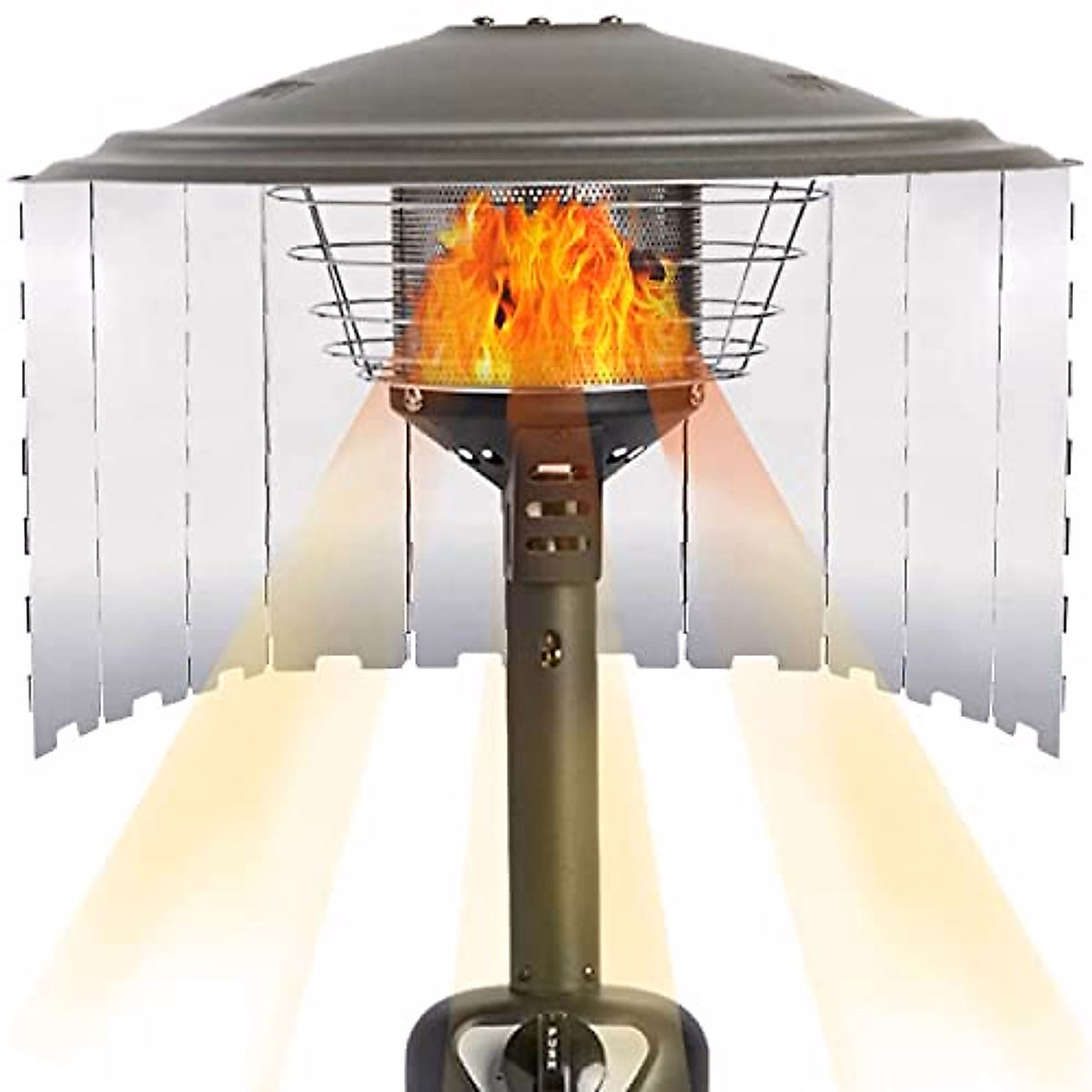 Patio Heater Reflector Shield - Heat Focusing Reflector for Round ...