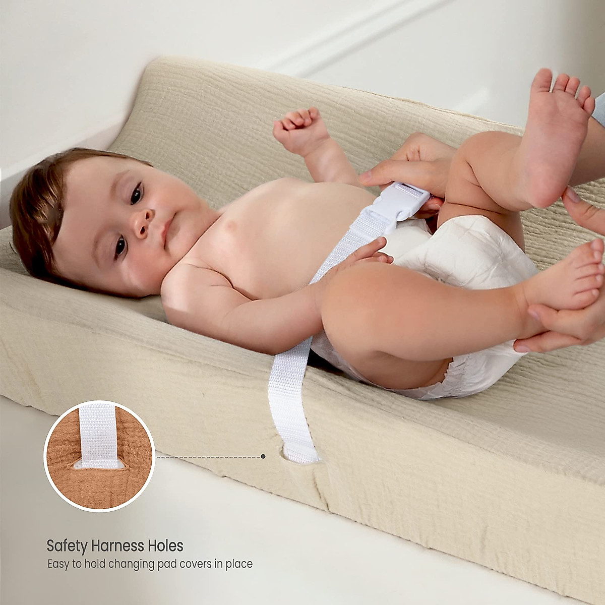 lulumoon Baby Changing Pad Cover: Muslin Diaper Changing Table Pad Cover - Changing Pad Sheets for Girls Boys