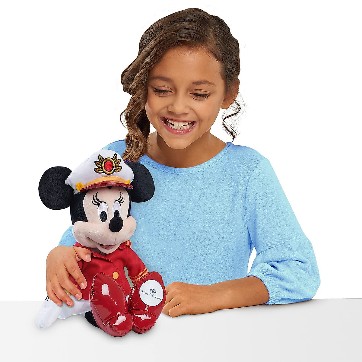 Disney Classics Captain Minnie Mouse 12.5-inch Plush, Cruise Line Kids Toys, Stuffed Animal, Mouse, Officially Licensed Kids Toys for Ages 3 Up by Just Play