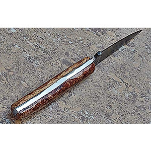 Smart & Sharp Custom Handmade Damascus Steel Hunting Knife/Skinner Knife AA-13137 (Burl Wood)