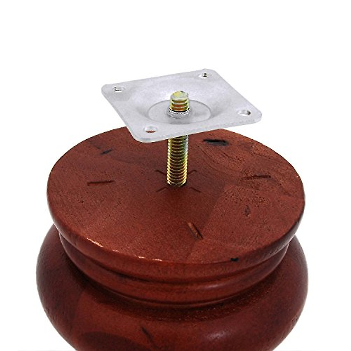 Leg Daddy 5/16" T-Plate Sofa Leg Attachment Plates, Set of 4