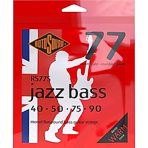 Rotosound RS77S Monel Flatwound Short-Scale Bass Guitar Strings (40 50 75 90)