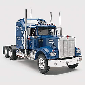 Revell 85-1507 Kenworth 900 Aerodyne Tractor 1:25 Scale 115-Piece Skill Level 4 Model Building Truck Kit, Blue, 12 years old and up
