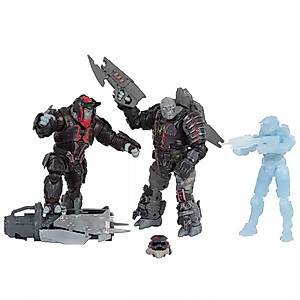 Halo Infinite 4 inch Action Figure 3 Pack: Tovaras + Master Chief + Hyperius