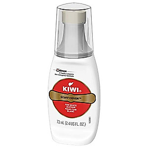 KIWI Scuff Cover, White, 2.4 oz (1 Bottle with Sponge Applicator)