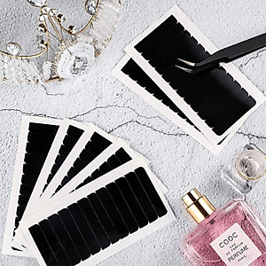 Blulu 360 Pcs Hair Extension Tape Tabs Bulk Double Sided Strong Adhesive Hair Tape in Extension Replacement Wig Strip Waterproof Beauty Tool for Hair Lace Wigs Toupee Hairpiece Supply(Black)