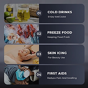 TRUSTECH Ice Maker Machine for Countertop, Automatic Ice Makers Countertop Self Cleaning, 9 Cubes Ready in 6 Mins, 26 lbs in 24 Hours, Perfect for Home/Kitchen/Office, Ice Scoop&Basket, Black