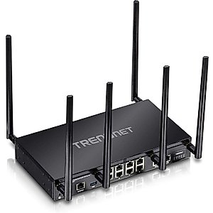 TRENDnet AC3000 Tri-Band Wireless Gigabit Dual-WAN VPN SMB Router,TEW-829DRU,MU-MIMO, Wave 2,Internet Router,Whole Office/Home wifi,Pre-Encryped Wireless,QoS ( RENEWED)