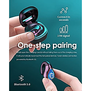 Single Earbud Open Ear Headphones Wireless Bluetooth True Wireless Mini Small Open Earbuds for iPhone Android, Tiny Bone Ear Bud with Mic Earphones for Small Ear Canals Running Cycling Workout Sport