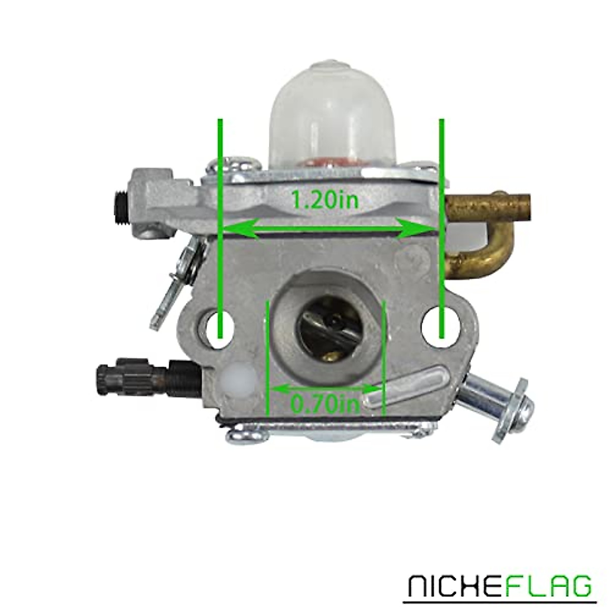 NICHEFLAG C1U-K78 Carburetor with P021002921 Air Cleaner Case Assembly A226001410 Air Filter for Echo Blower PB200 PB201 ES210 ES211 Shredder and Shindaiwa EB212 SV212 EB212 Blowers