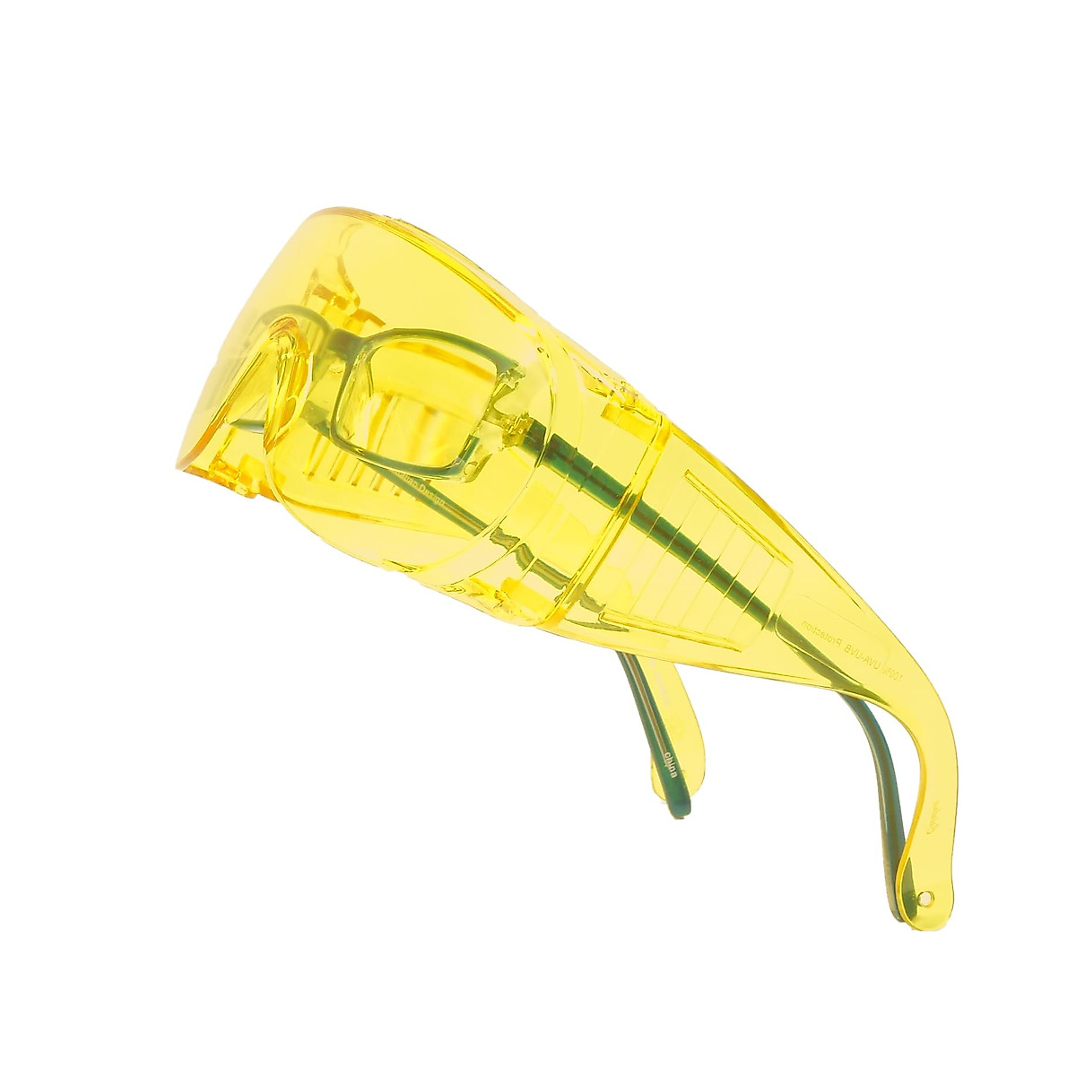 Calabria 1003 Fit Over Safety Glasses Fitover Prescription Eyewear Yellow Men Women Large Wraparound Tinted Anti Fog Scratch